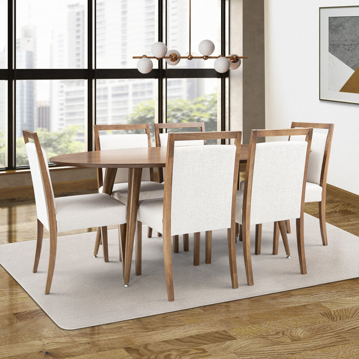 Red Barrel Studio® Acquanetta Solid Oak Dining Table & Reviews | Wayfair