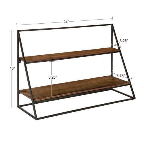 Union Rustic Talton Lander Hanging Floating Shelf | Wayfair