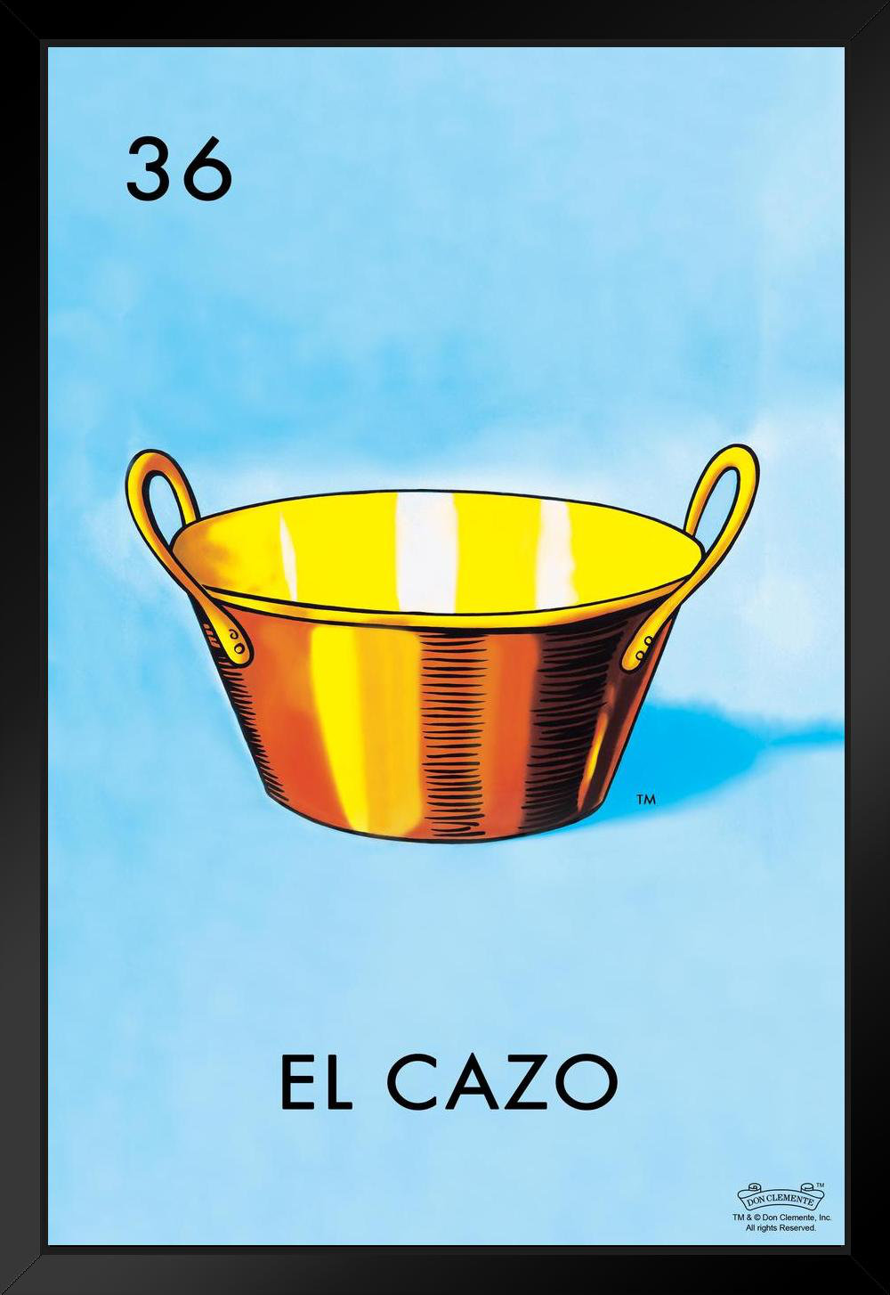 Trinx 36 El Cazo Saucepan Loteria Card Mexican Bingo Lottery Black Wood ...