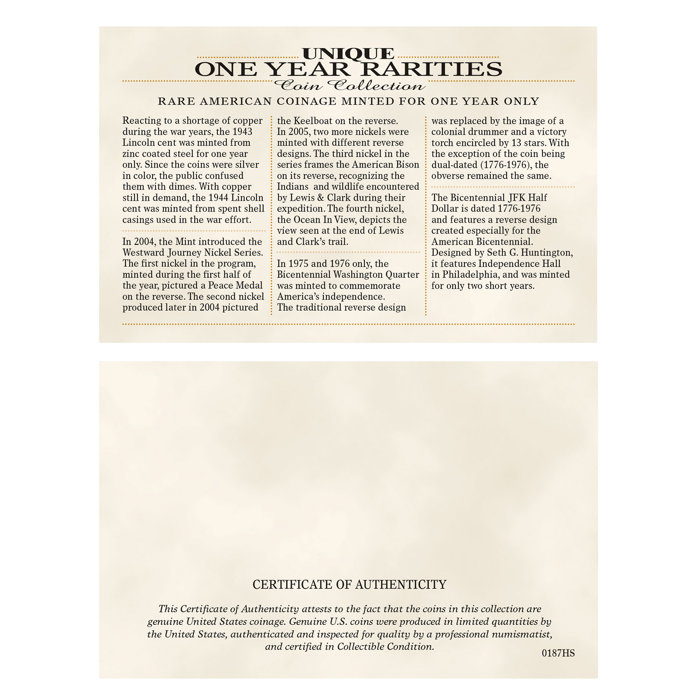 American Coin Treasure Unique One Year Rarities Display Box & Reviews ...