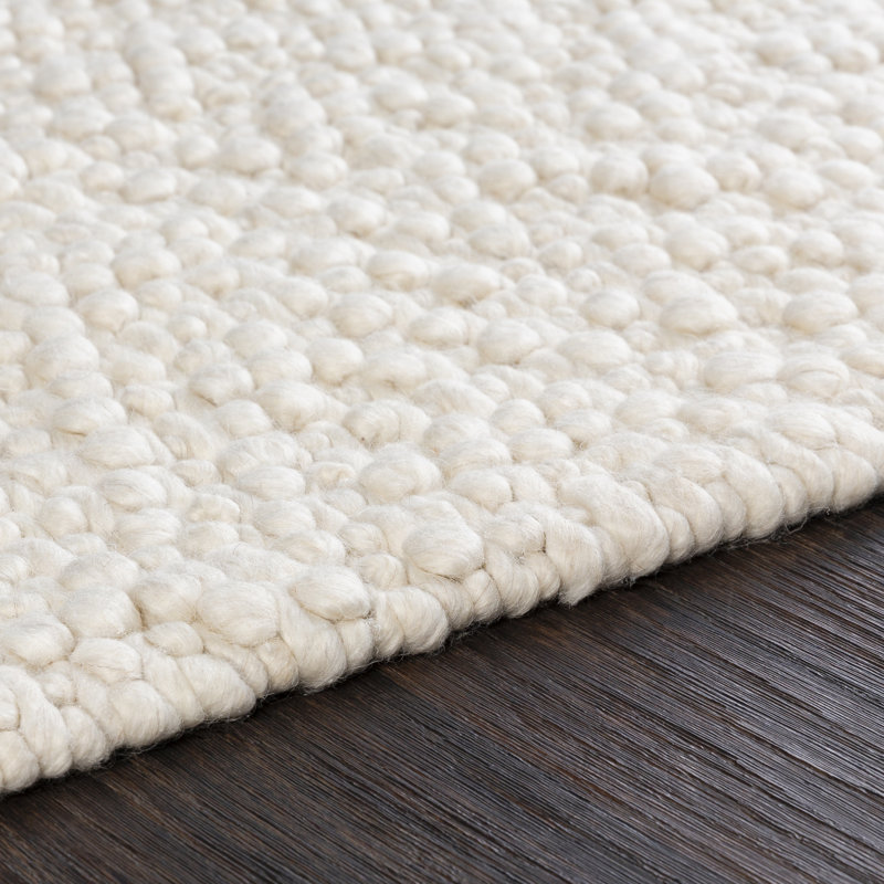 Gracie Oaks Pigg Handmade Flatweave Wool Cream Rug & Reviews | Wayfair
