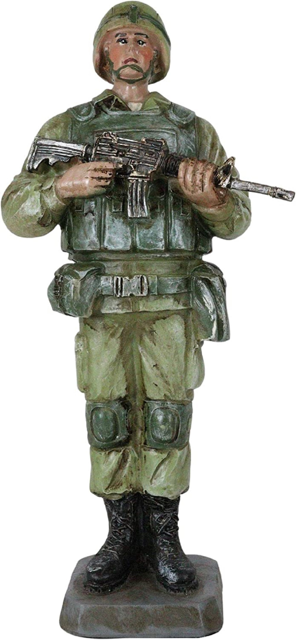 Ebros Gift Patriotic Army Soldier Standing On Guard Carrying A Rifle ...