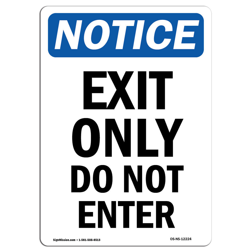 SignMission Exit Only Do Not Enter Sign | Wayfair