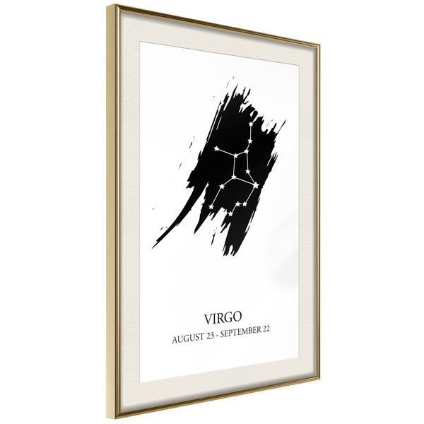 Maturi Zodiac: Virgo I - Picture Frame Graphic Art | Wayfair.co.uk