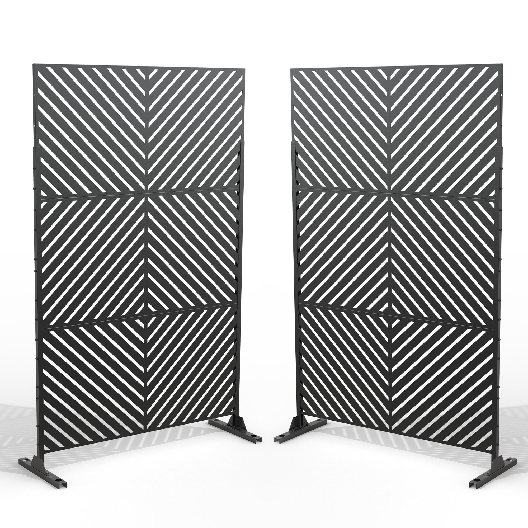 UIXE 6.3 ft. H x 4 ft. Metal Privacy Screen | Wayfair