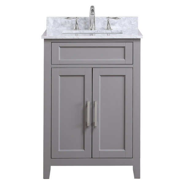 Winston Porter 24" Jashonda Vanity | Bathroom Vanity With Sink, Carrara ...