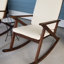 George Oliver Outdoor Gerling Rocking Solid Wood Chair with Cushions ...