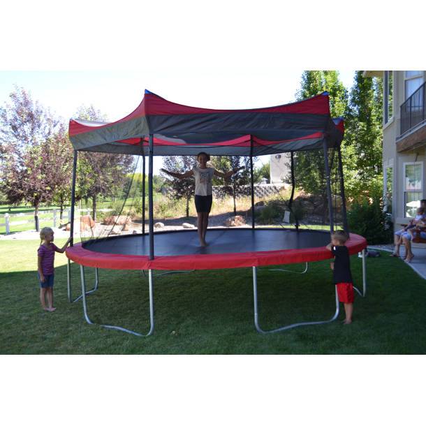 Propel Trampolines Kinetic 12' Round Backyard Trampoline with Safety ...