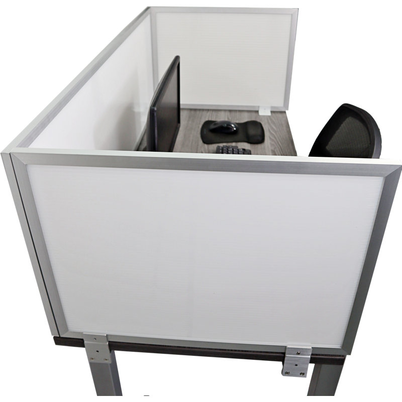 OBEX Polycarbonate Desk Mounted Privacy Panel | Wayfair