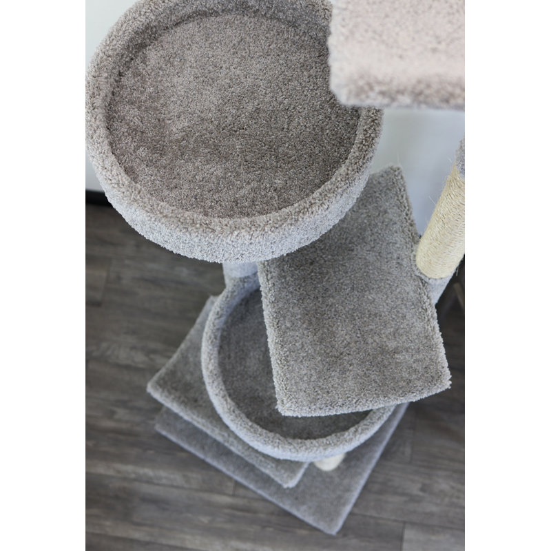 Prestige Cat Trees 70" Staggered Play Tower Cat Condo & Reviews | Wayfair
