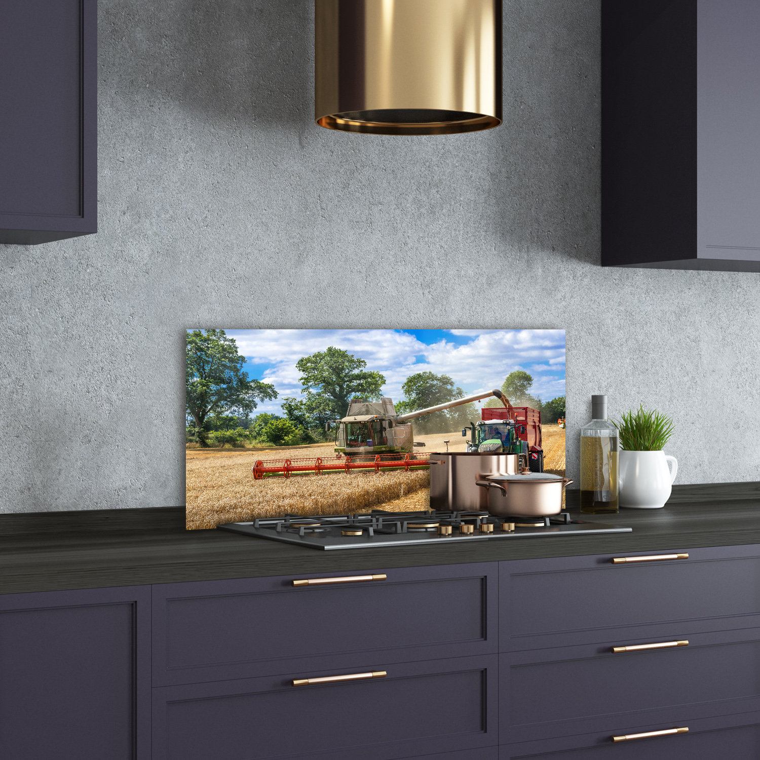 Ebern Designs Splashback - Backsplash - Cooker Hob Wall Splashback ...