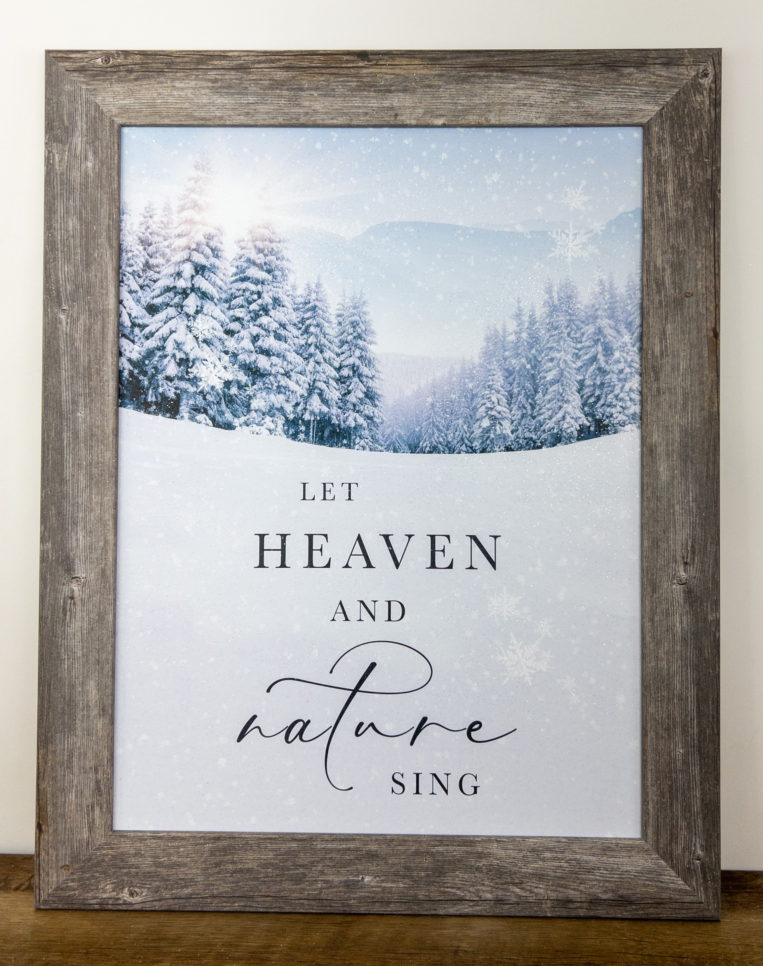Trinx Let Heaven And Nature Sing - Picture Frame Graphic Art | Wayfair