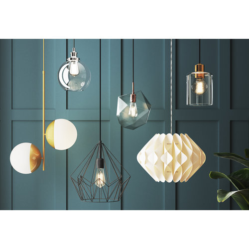 Wrought Studio Stanton 1 - Light Single Geometric Pendant & Reviews ...