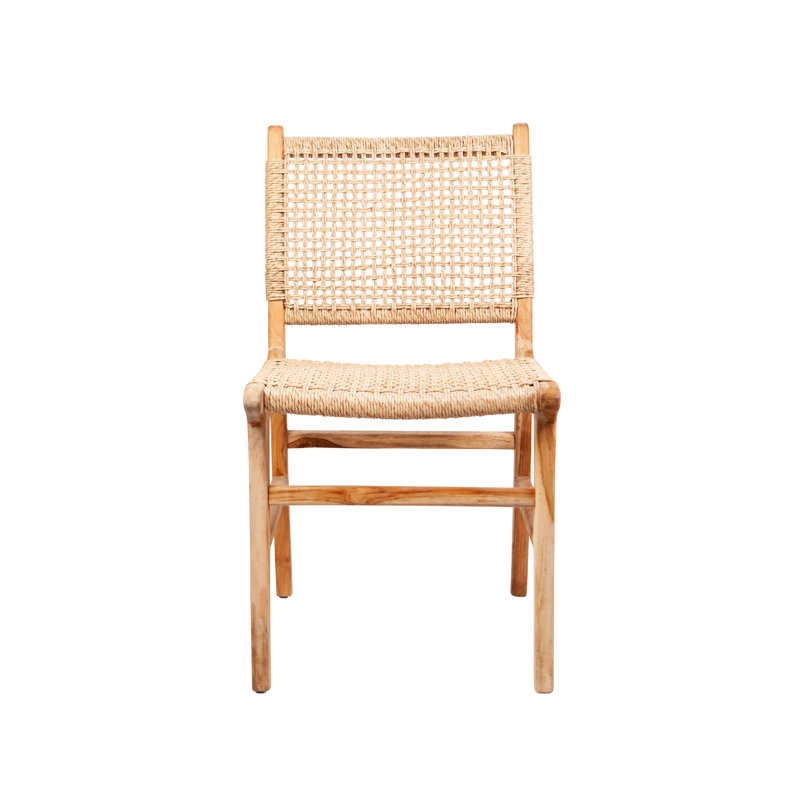 Ibolili Solid Wood Stacking Side Chair in Brown | Wayfair