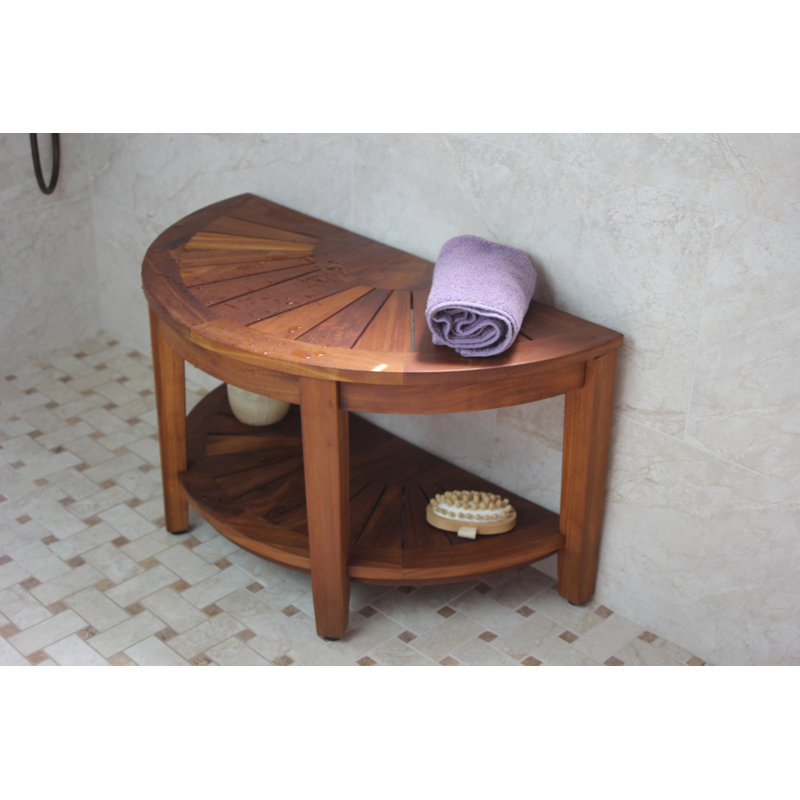 Aqua Teak 31.5'' W Teak Shower Bench & Reviews | Wayfair