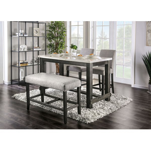 Laurel Foundry Modern Farmhouse Kalb Marble Pub Table & Reviews | Wayfair