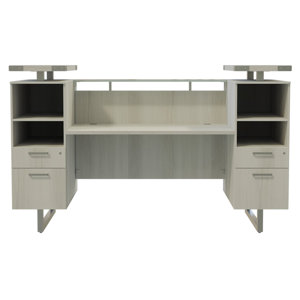 Safco Products Mirella Reception Desk with Glass Countertop | Wayfair