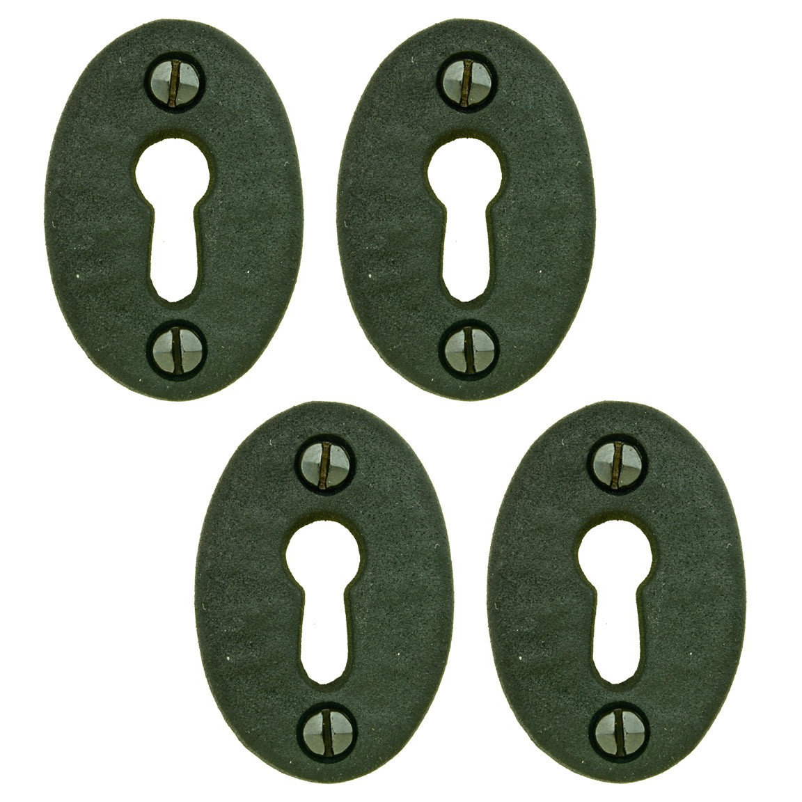 The Renovators Supply Inc. Black Iron Keyhole Cover Escutcheon ...
