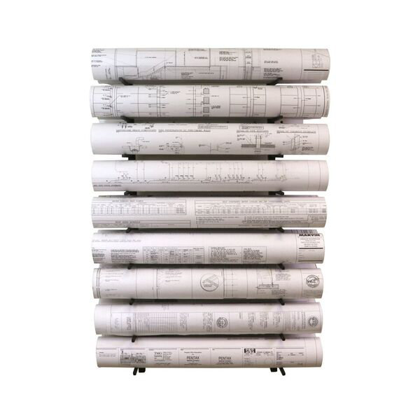Brookside Design VRW85 High Capacity Blueprint Storage Roll File Wall ...