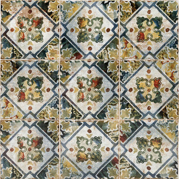 Casablanca Market Mediterranean 6" x 6" Ceramic Carthage Mosaic ...