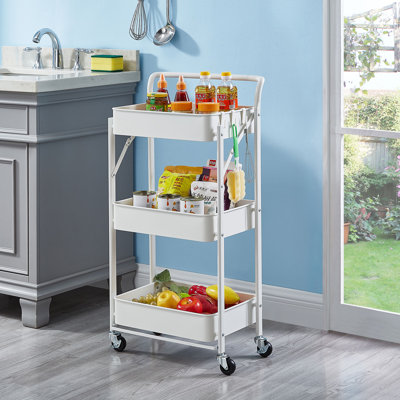 POPLARBOX Foldable Rolling Utility Cart & Reviews | Wayfair