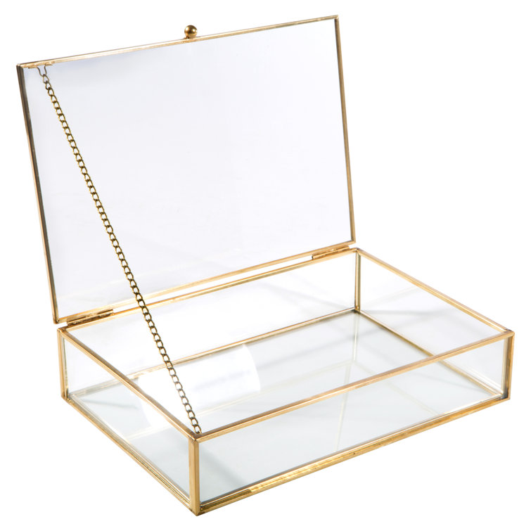 Mercer41 Pindall Glass Memory Box & Reviews | Wayfair