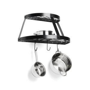 Rebrilliant Two Shelf Wall Mounted Pot Rack & Reviews | Wayfair