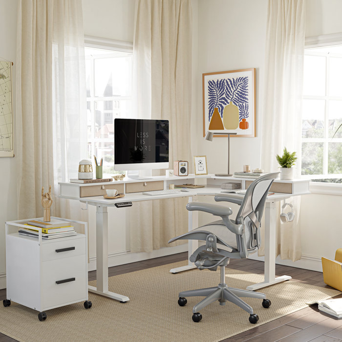 FEZIBO Color 63'' Desk & Reviews | Wayfair