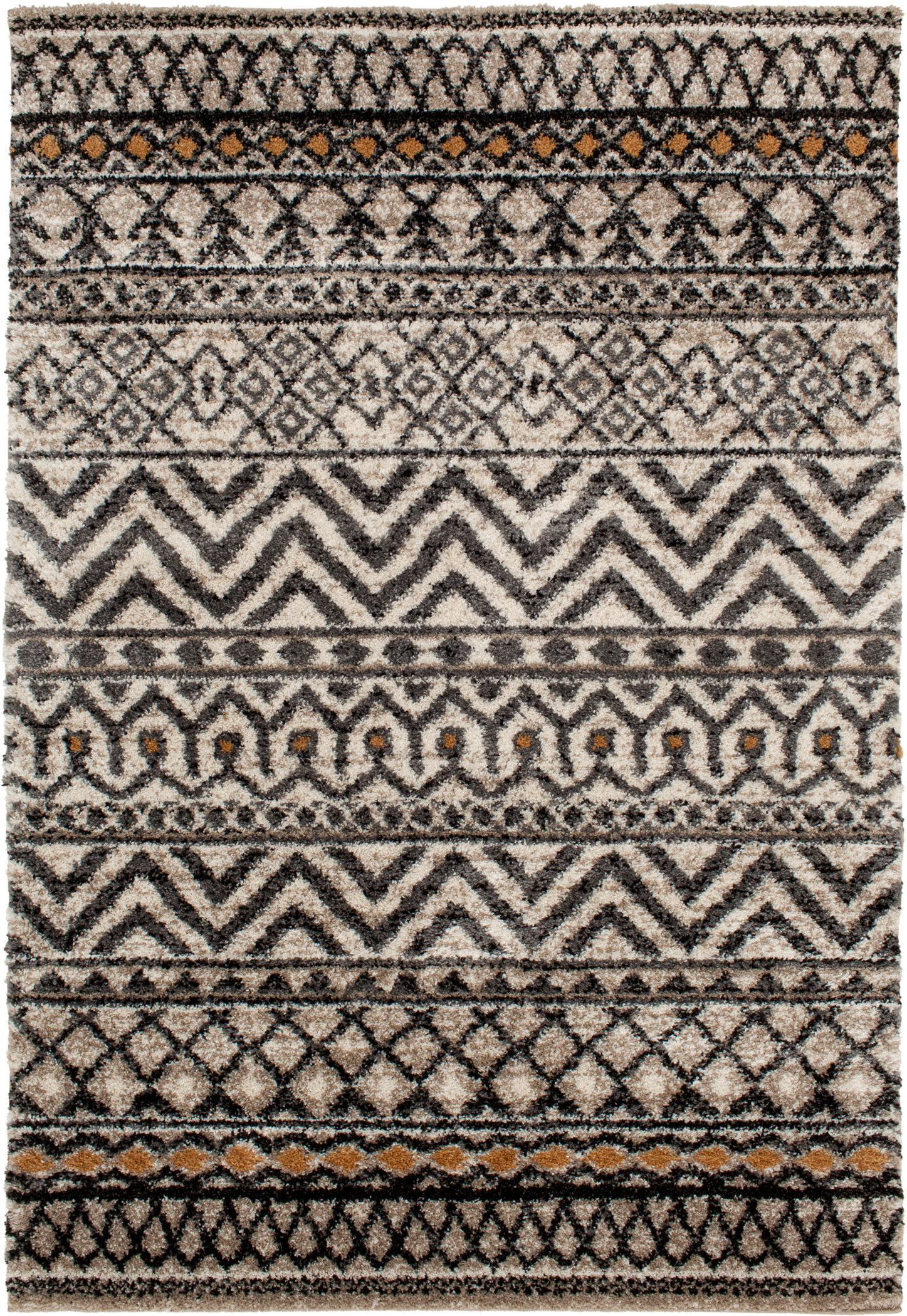 Union Rustic Rousey Power Loom Performance Brown Rug & Reviews | Wayfair