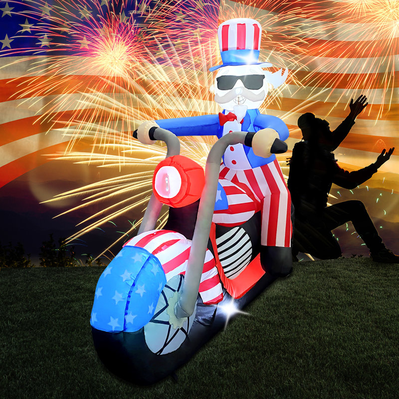 GOOSH 5.9FT Independence Day Inflatable 4th of July Inflatables Uncle ...