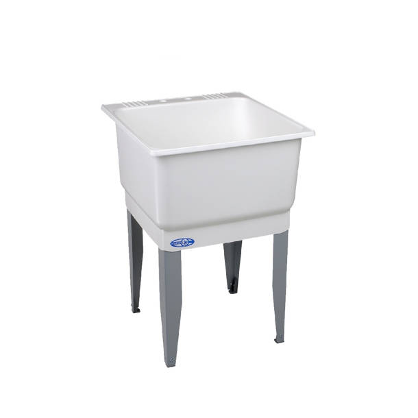 E.L. Mustee & Son Utilatub 20'' L x 24'' W White Free Standing Laundry ...