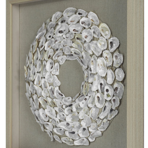 Dakota Fields Oyster Shell Rings Shadow Box Wall Décor & Reviews | Wayfair