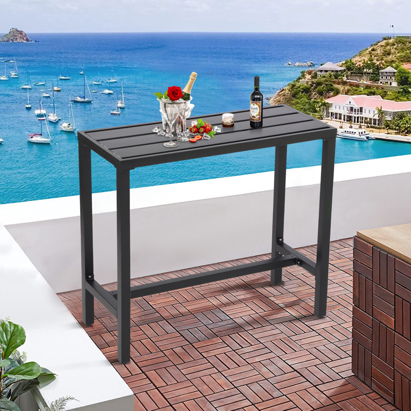 Latitude Run® Counter Height 36.97'' Iron Bar Table & Reviews | Wayfair