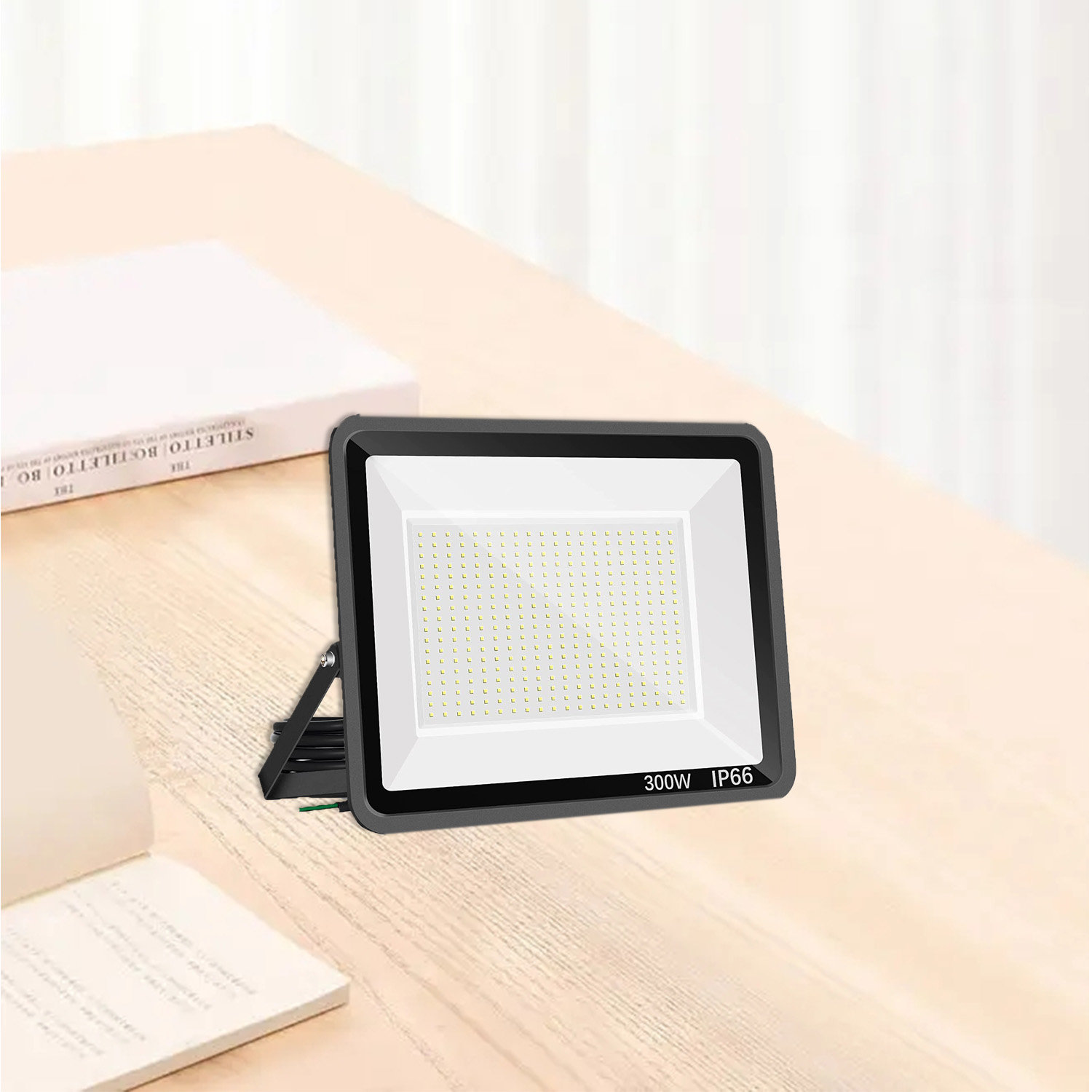 20TH CENTURY ROUND TABLE Black Integrated LED Metal Flood Light | Wayfair