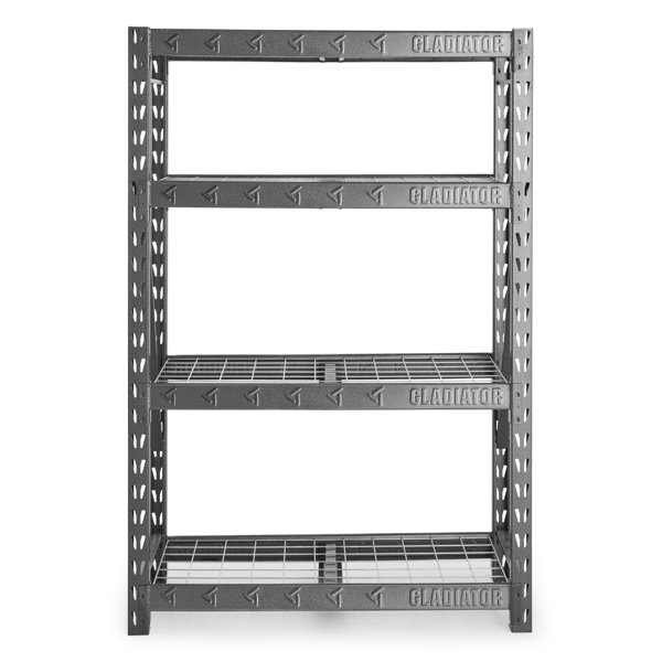 Gladiator 48" Wide Heavy Duty Rack With Four 18" Deep Shelves & Reviews ...