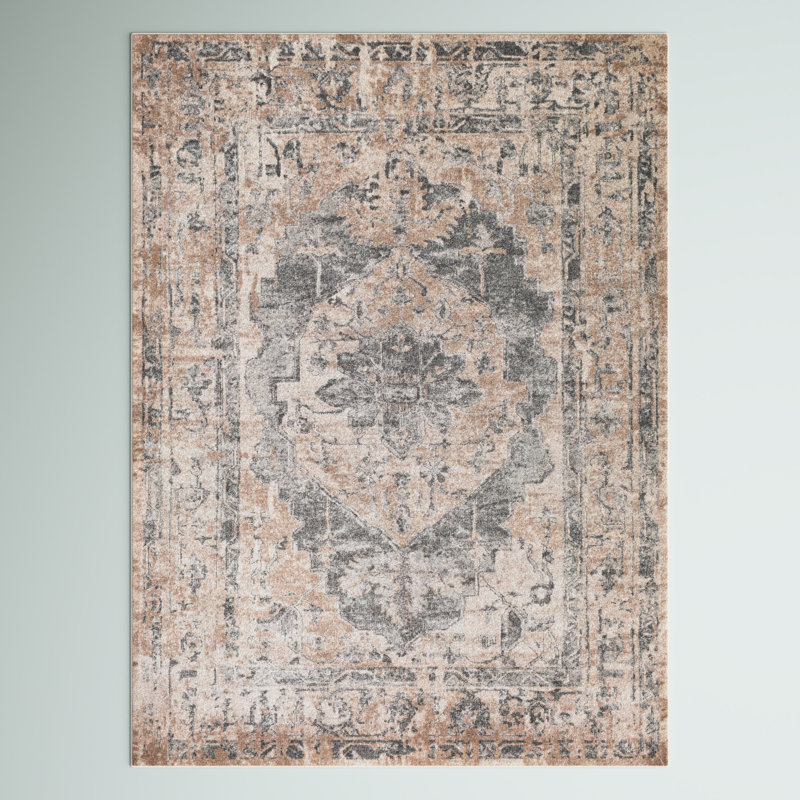 Steelside™ Kaydence Taupe/Gray Rug & Reviews | Wayfair