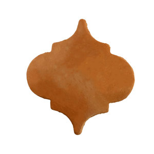 Moroccan Mosaic Tile House 9" x 9 1/2" Arabesque Terra Cotta Wall ...