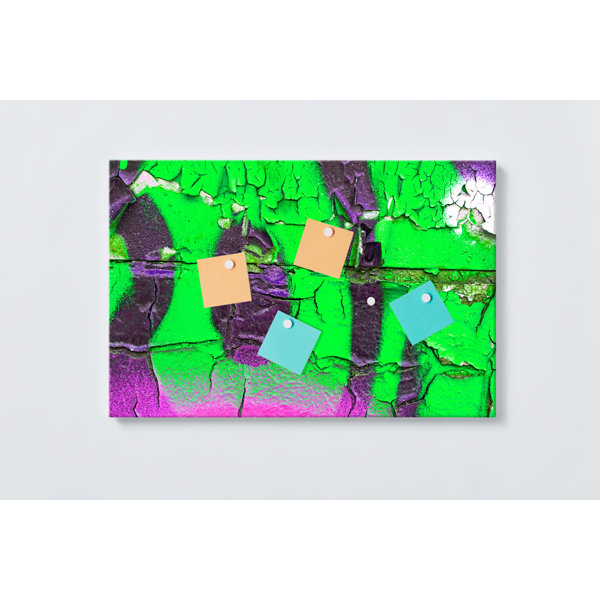 Brayden Studio Graffiti Magnetic Wall Mounted Cork Board | Wayfair.co.uk
