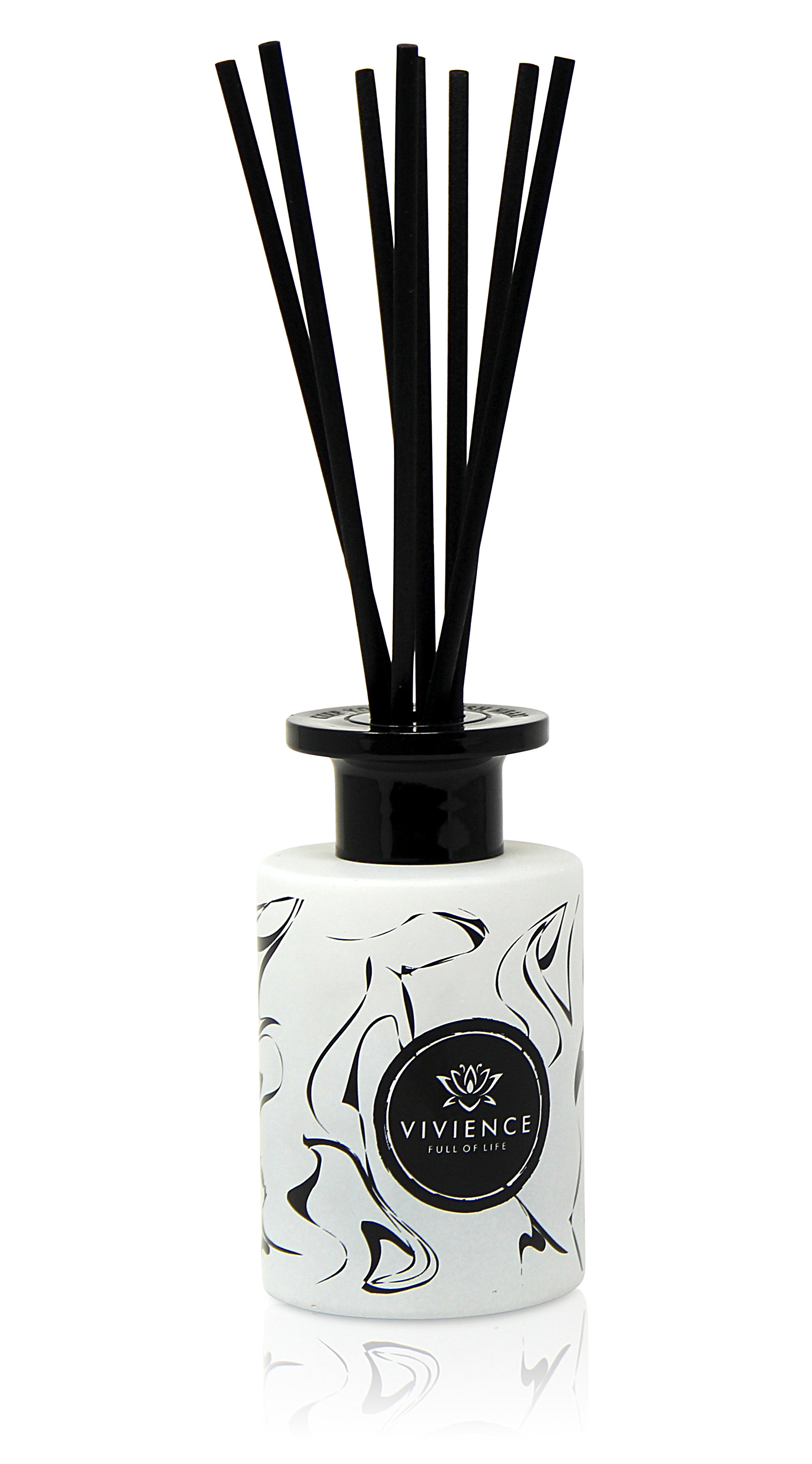 Vivience Blake Spotted White Reed Diffuser | Wayfair