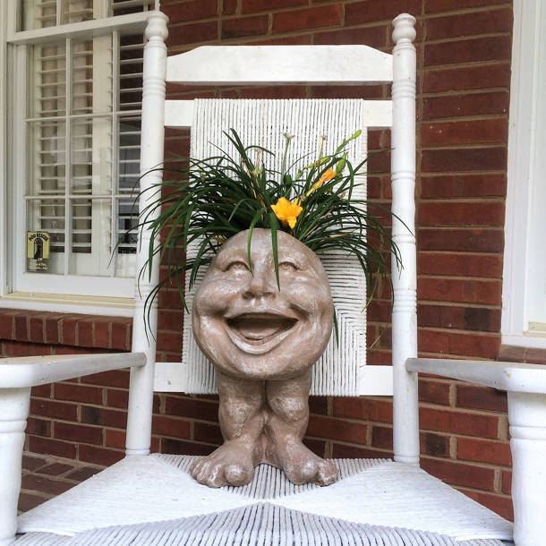 HomeStyles Muggly's Crying Brother Face Statue Planter & Reviews | Wayfair
