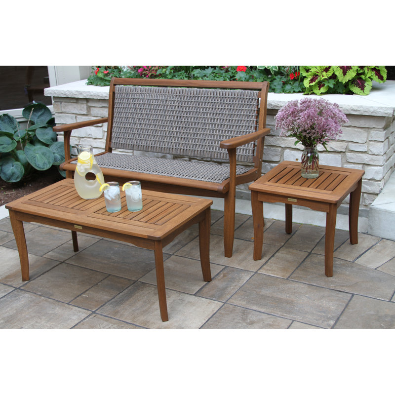 Rosecliff Heights Diedrick Eucalyptus Outdoor Bench & Reviews | Wayfair