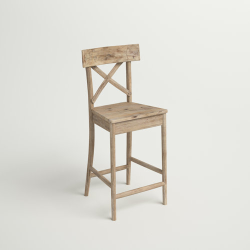 Sand & Stable Eugley Solid Wood Stool & Reviews | Wayfair