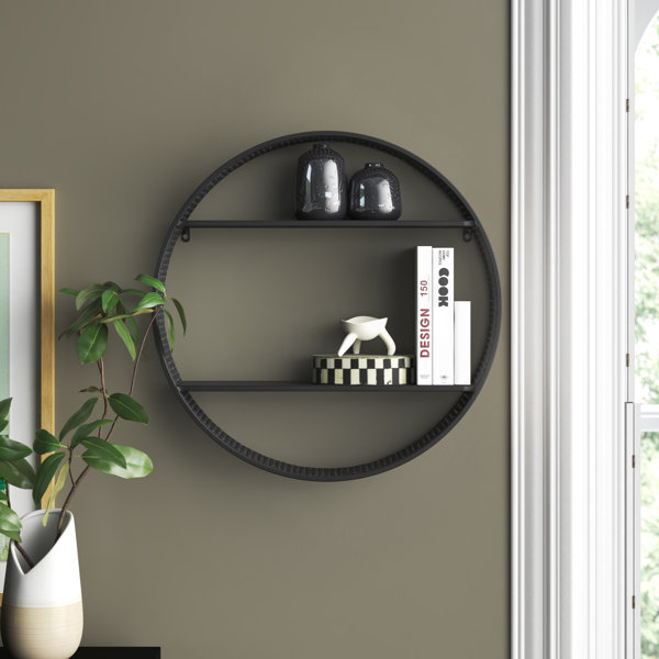 Joss & Main Avante 2 Piece Circle Metal Accent Shelf | Wayfair
