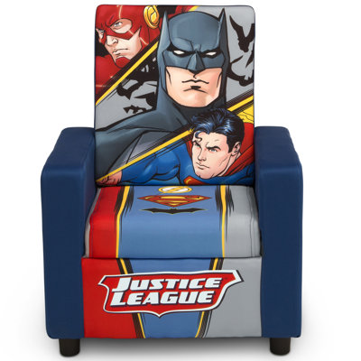 Delta Children DC Comics Justice League High Back Upholstered Kids ...