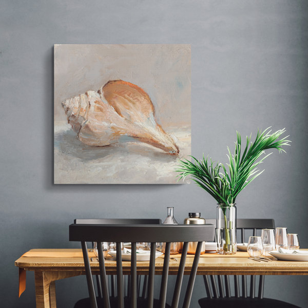 Highland Dunes Impressionist Shell Study III - Wrapped Canvas Print ...