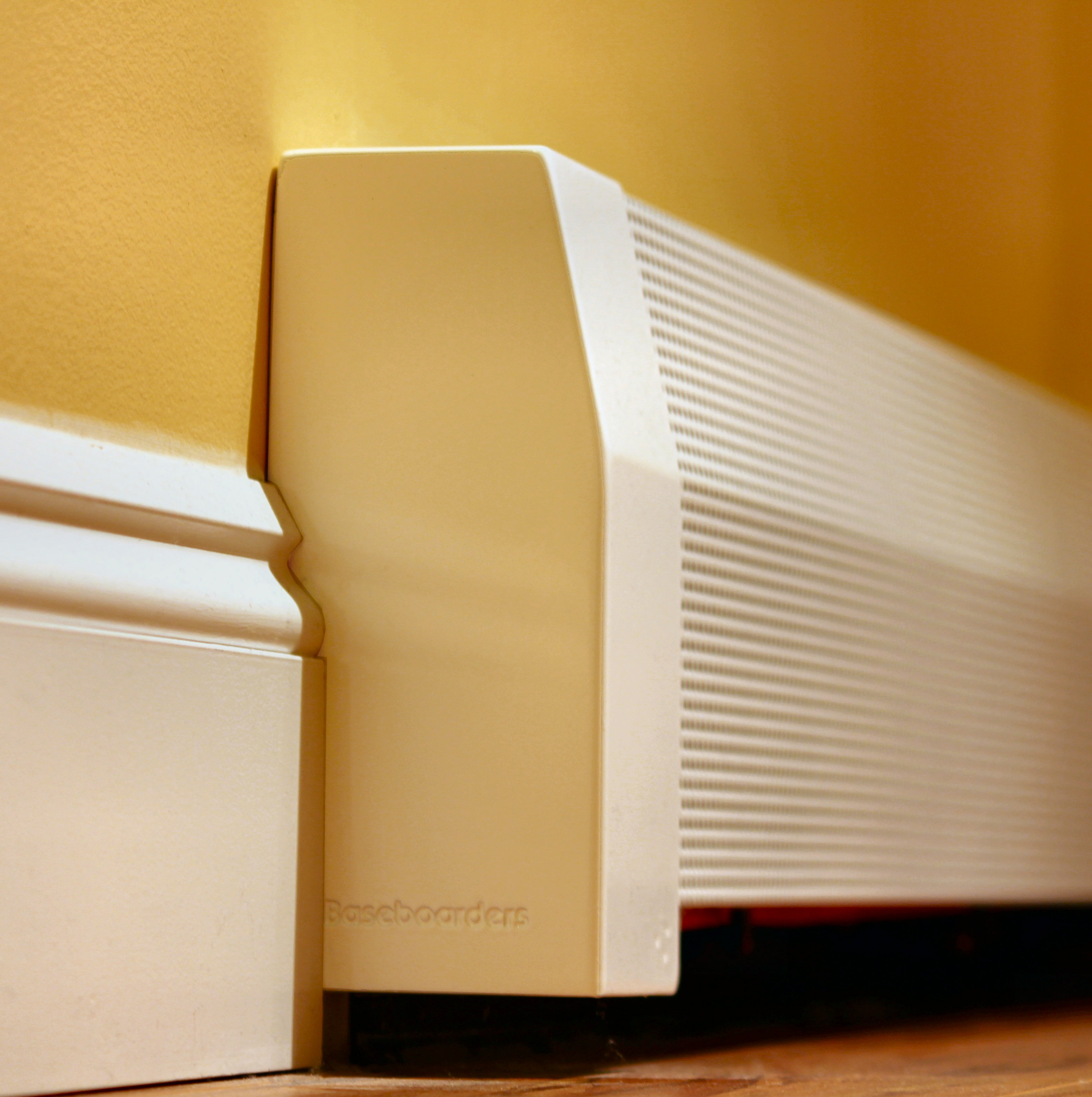 Baseboarders Premium Steel Easy Slip-On Baseboard Heater Cover Outside ...