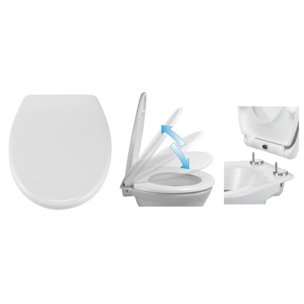 Belfry Bathroom Hi Toilet Seat with Quick Release and Soft-close ...