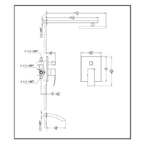 UCore Concealed Volume Shower Faucet with Rough-in Valve & Reviews ...