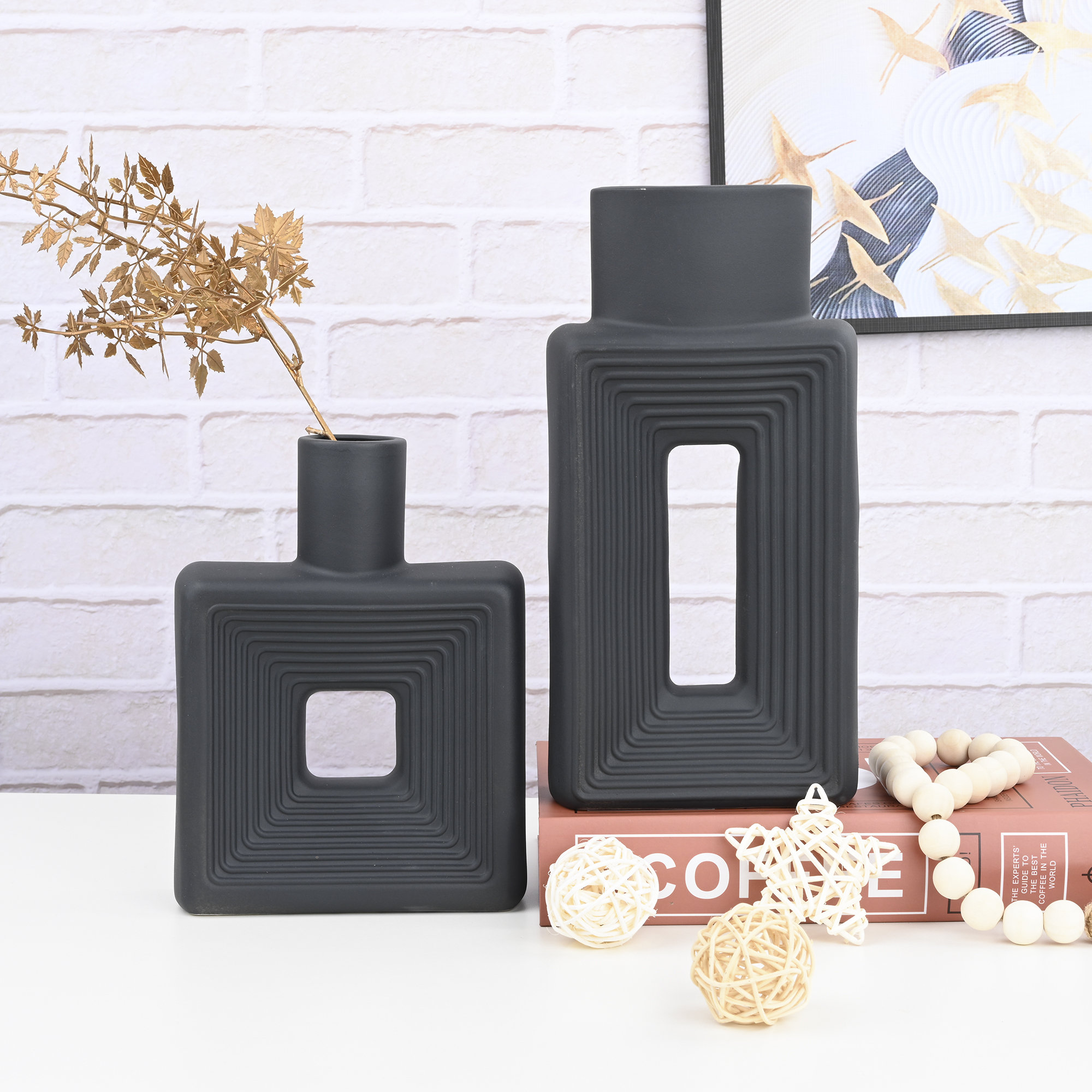 Ivy Bronx Joselyn Ceramic Table Vase | Wayfair