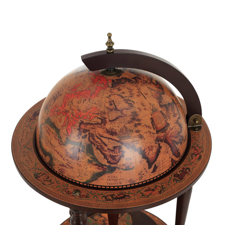 World Menagerie Waterman Retro World Map Bar and Serving Cart & Reviews ...
